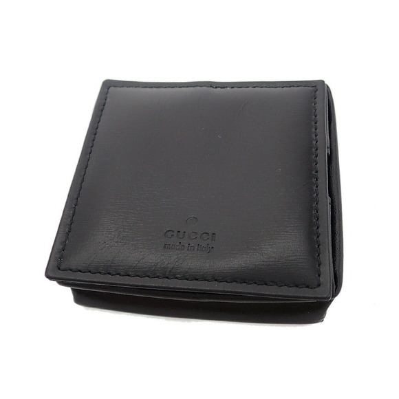Gucci | Bags | Gucci Leather Coin Case Coin Black | Poshmark